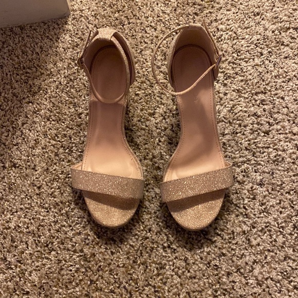 TOP Moda | Shoes | Rose Gold Sparkly Heels | Poshmark